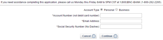 BNC National Bank Online Banking